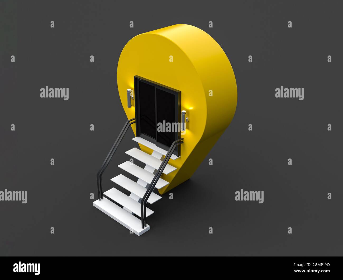 New store location Creative GPS map pointer Stock Photo - Alamy