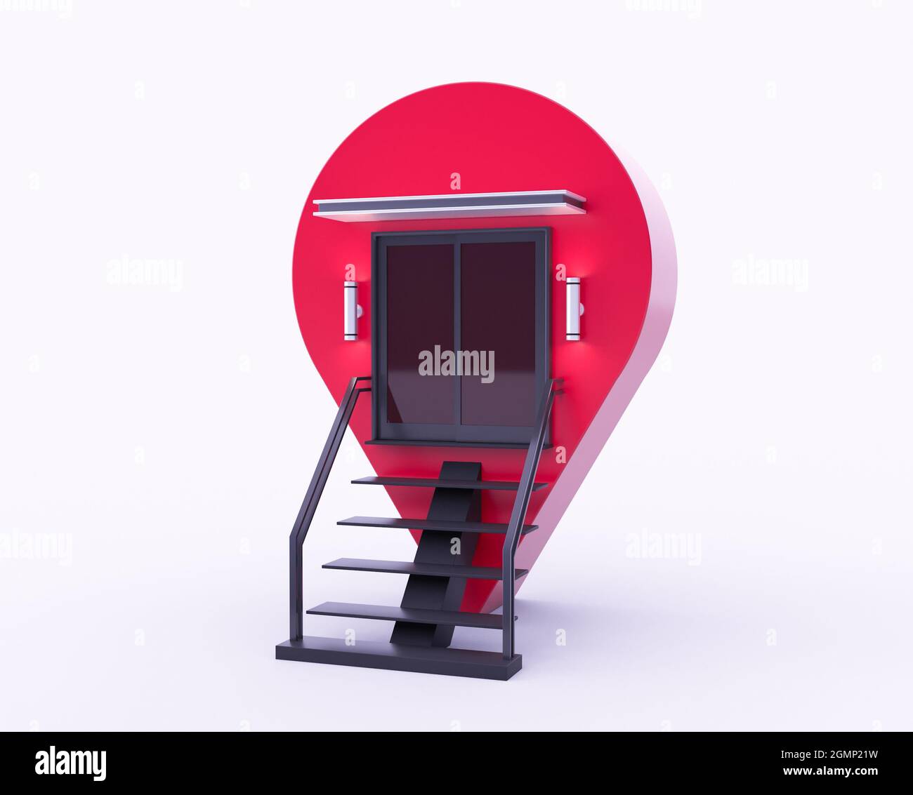 New Location relocation pin Stock Photo - Alamy