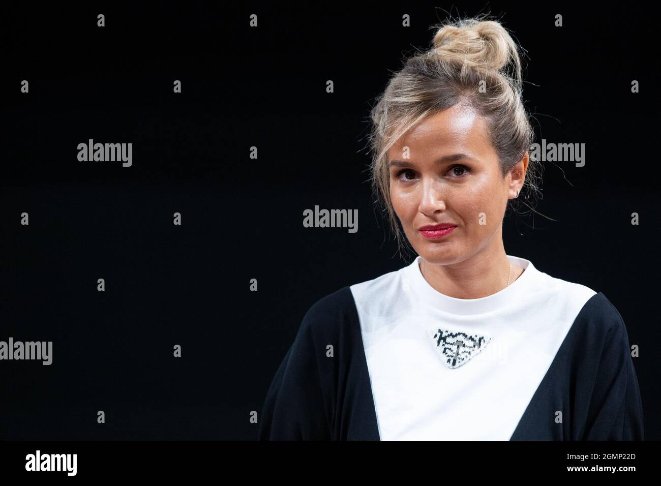 French director Julia Ducournau during press conference for ...