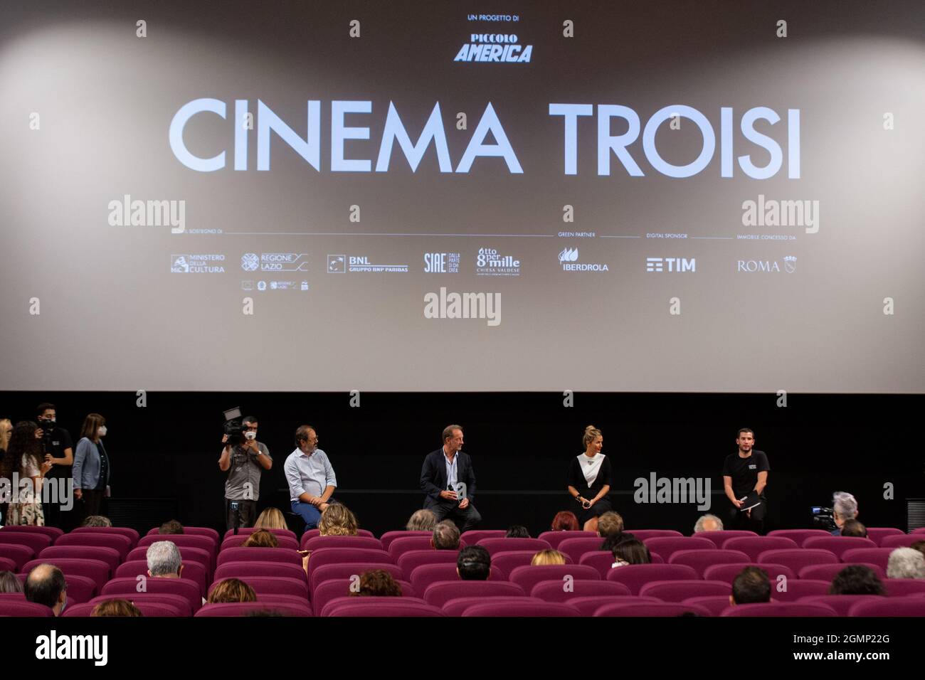 Press conference for presentation of the Troisi Cinema in Trastevere ...