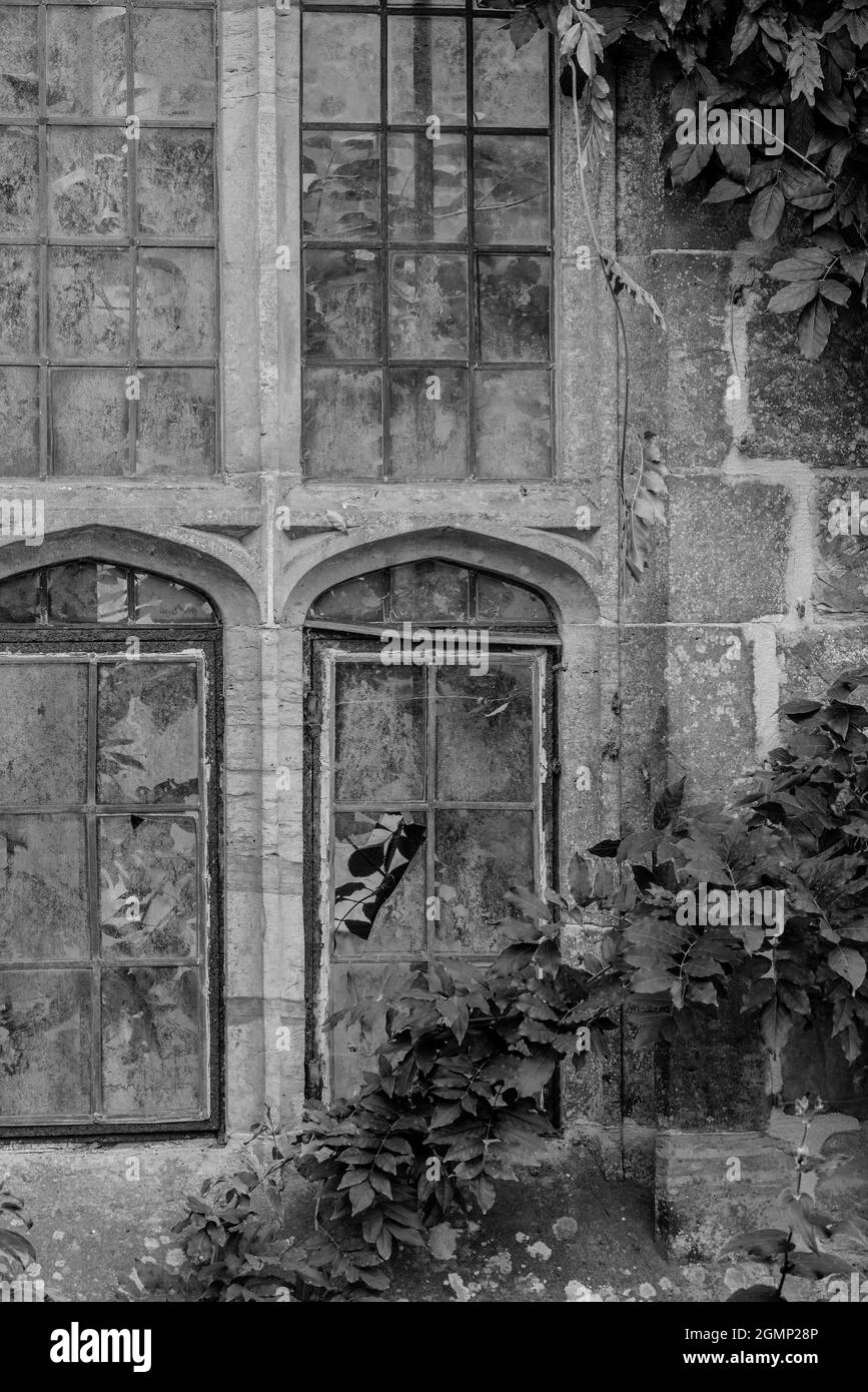 Beautiful landscape architectural detail image of old historic medieval ...