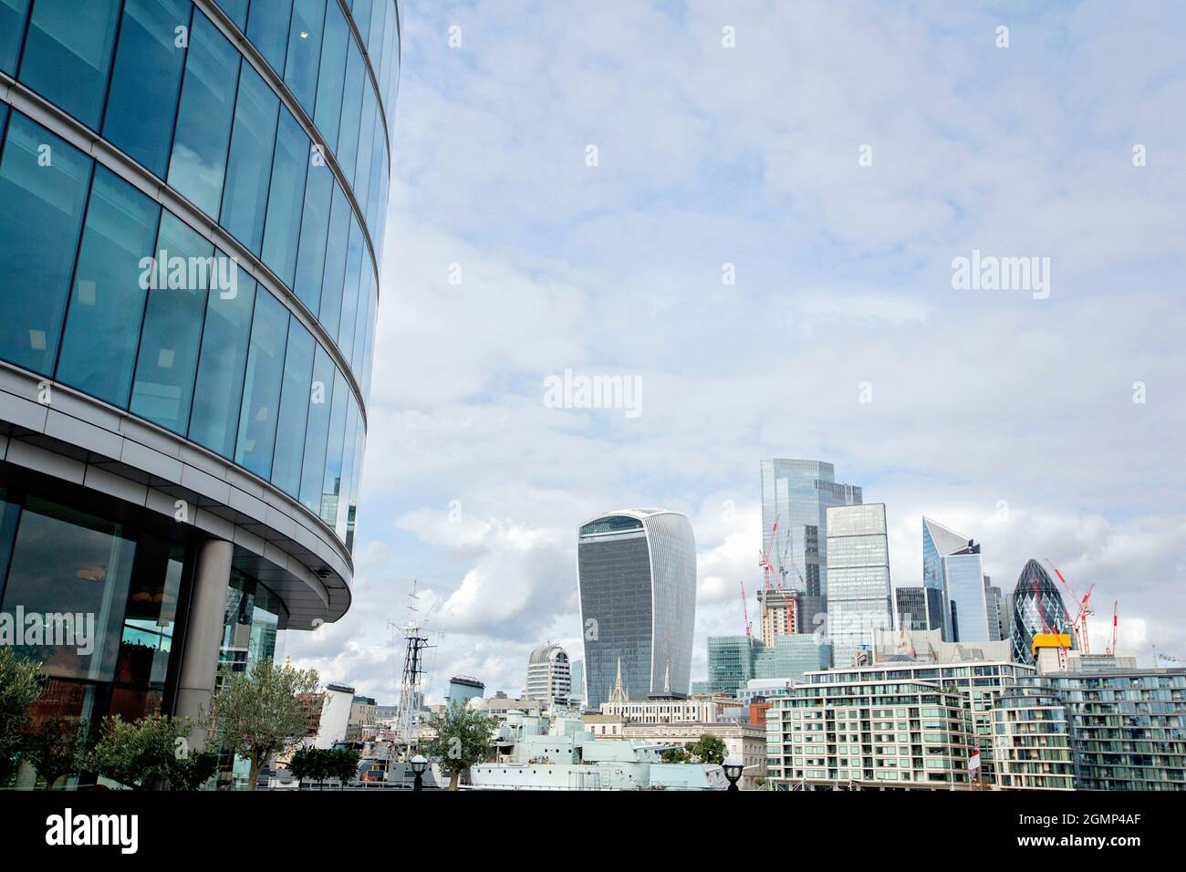 London Sky Line on Ground, London, UK Stock Photo - Alamy