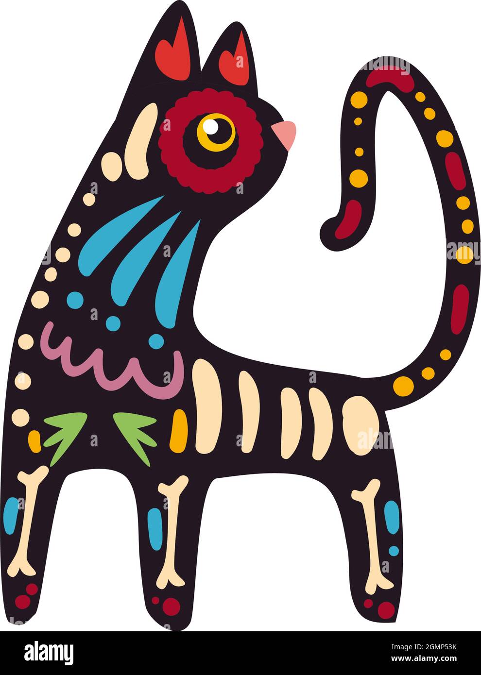 Mexican cat on white background Stock Vector Image & Art - Alamy