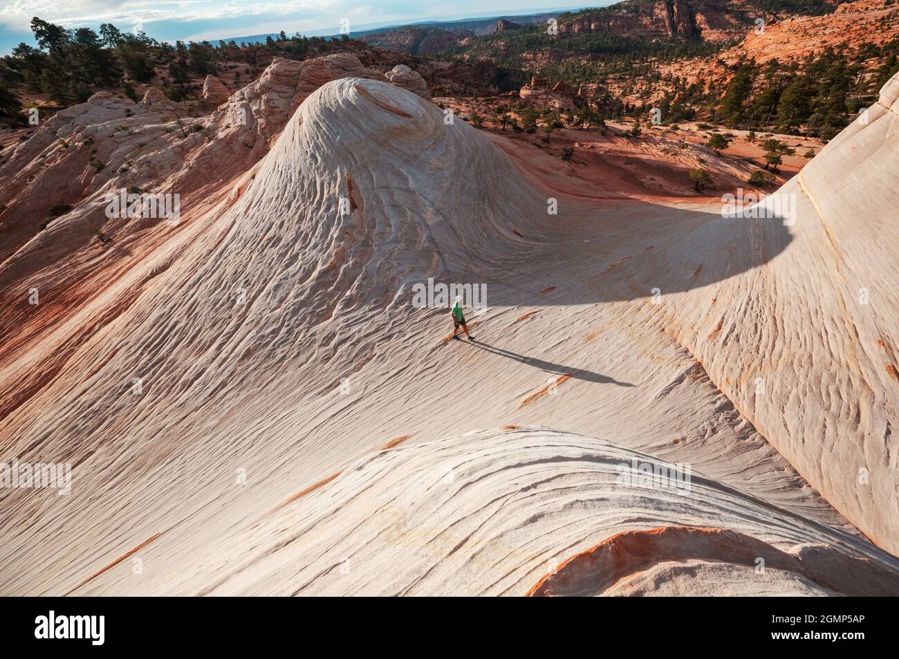 Hike in the Utah mountains. Hiking in unusual natural landscapes ...