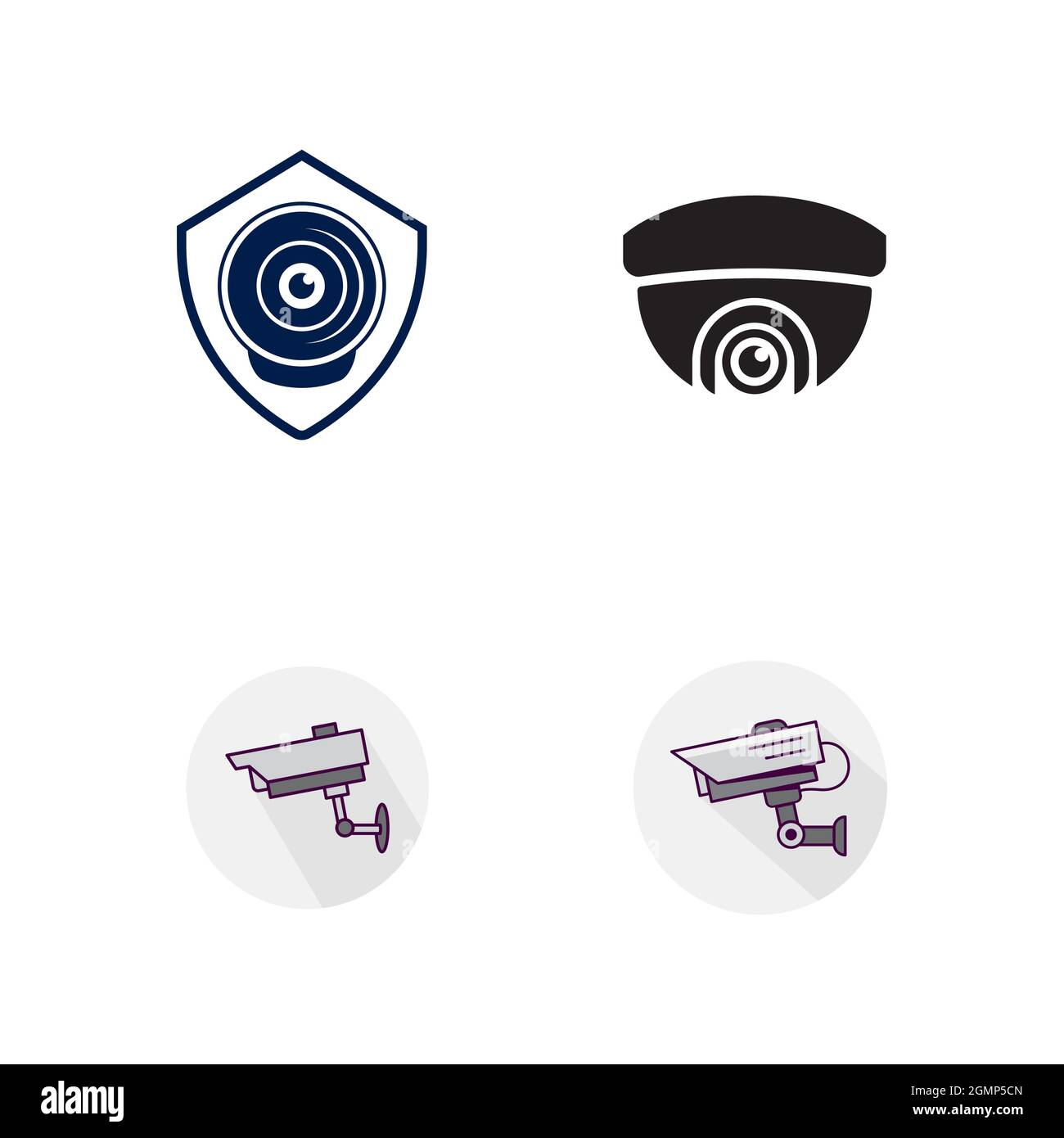 CCTV Vector icon design illustration Template Stock Photo - Alamy