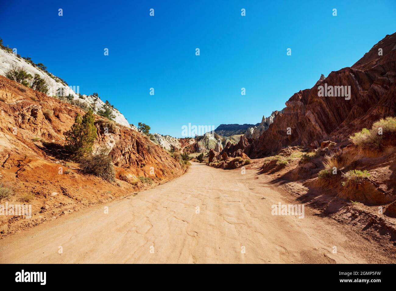 Scenic road in the mountains. Travel background Stock Photo - Alamy