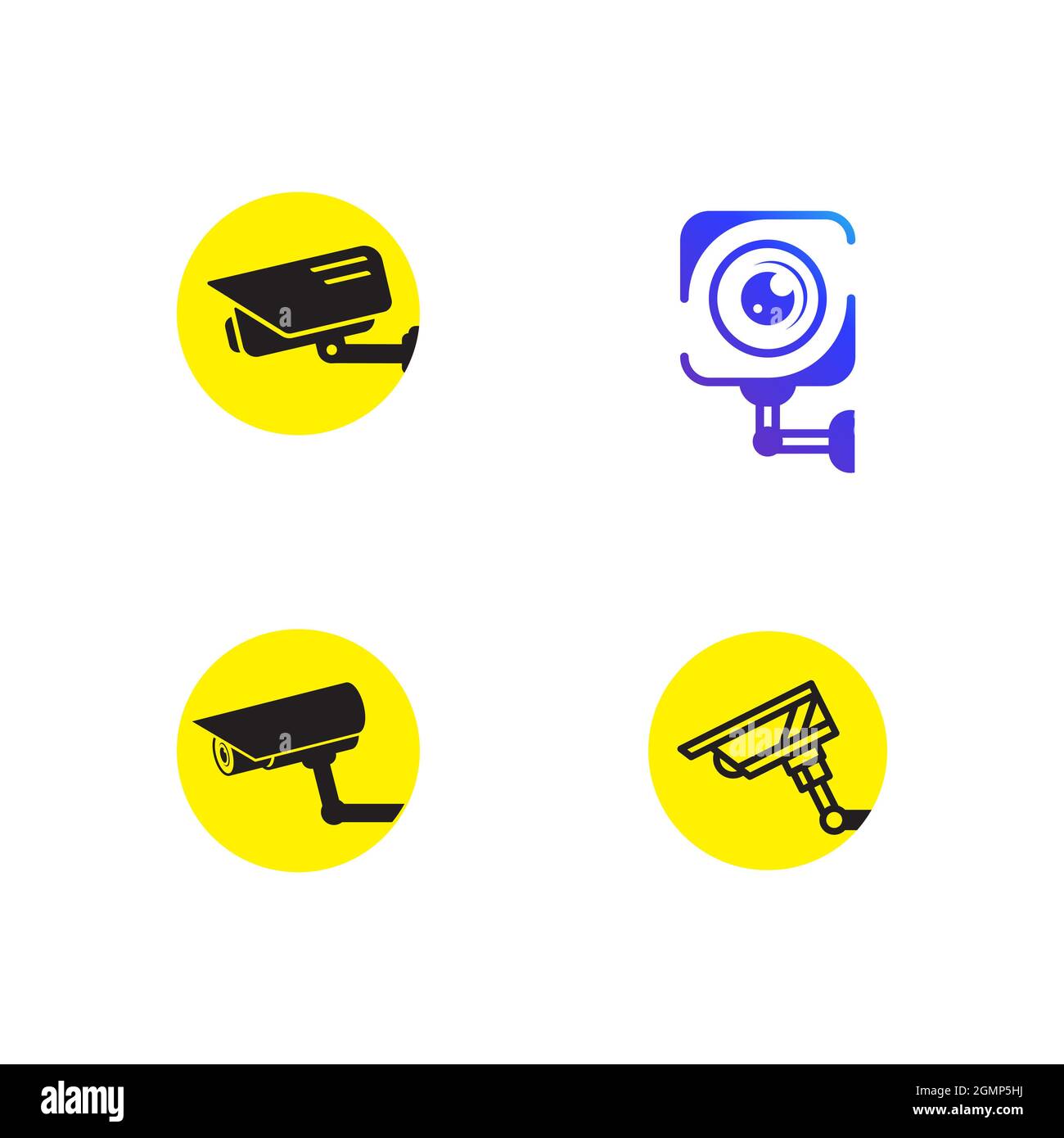 CCTV Vector icon design illustration Template Stock Photo - Alamy