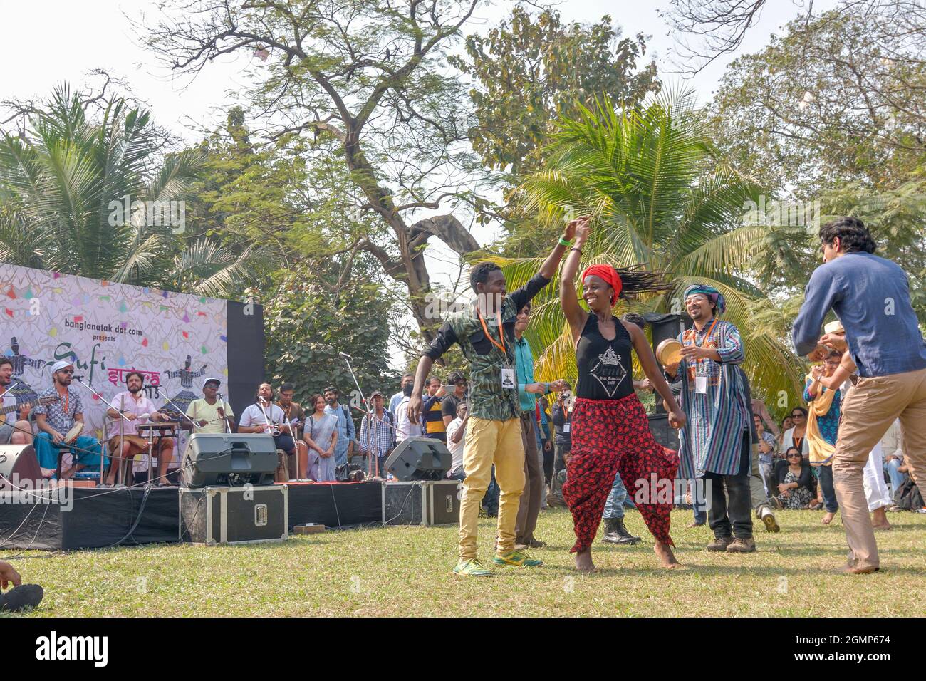 KOLKATA , INDIA - FEBRUARY 8, 2015 : Young crowd from different ...