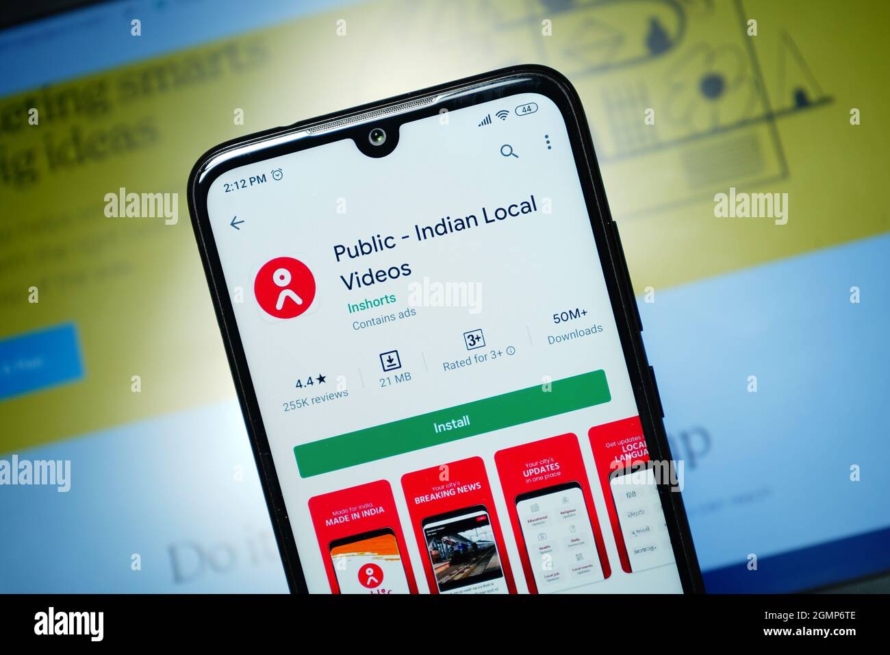 New Delhi, India - September 18, 2020: Public App Local News ...