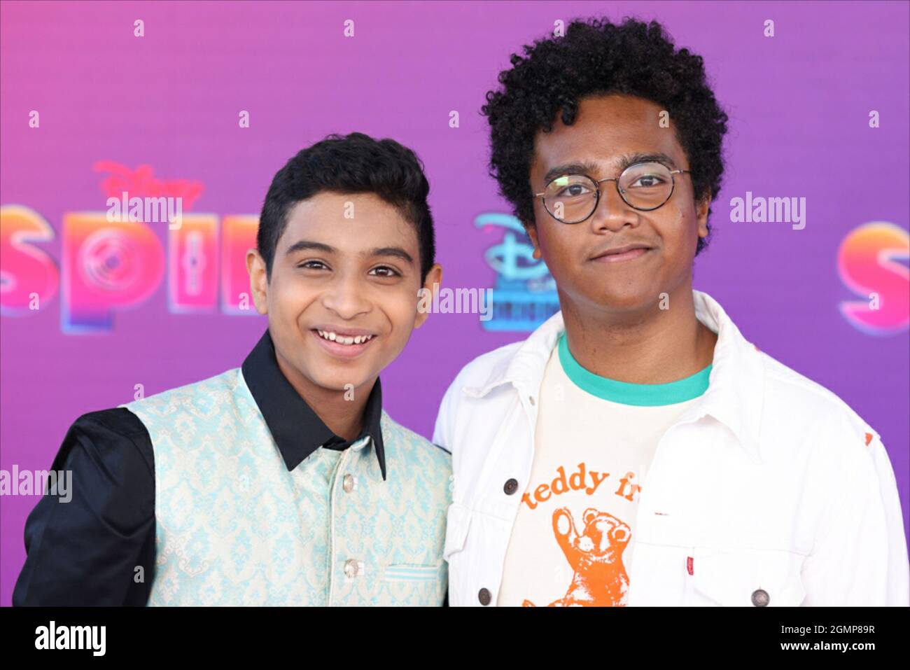 -Santa Moni - CA - CA - 20210810 Red carpet arrivals for the Spin premierea Disney Channel ...