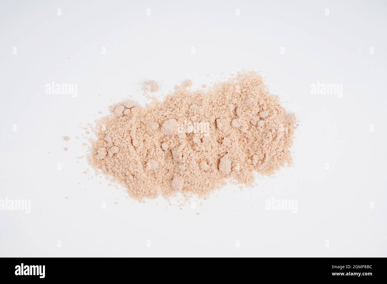 Top View of Sea Salt Isolated on White Background Stock Photo - Alamy