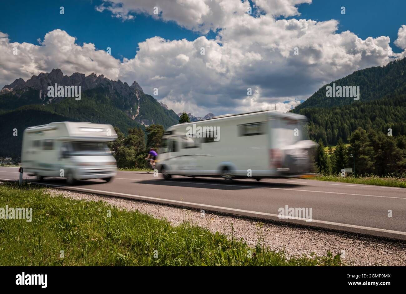 Family vacation travel, holiday trip in motorhome RV, Caravan car ...