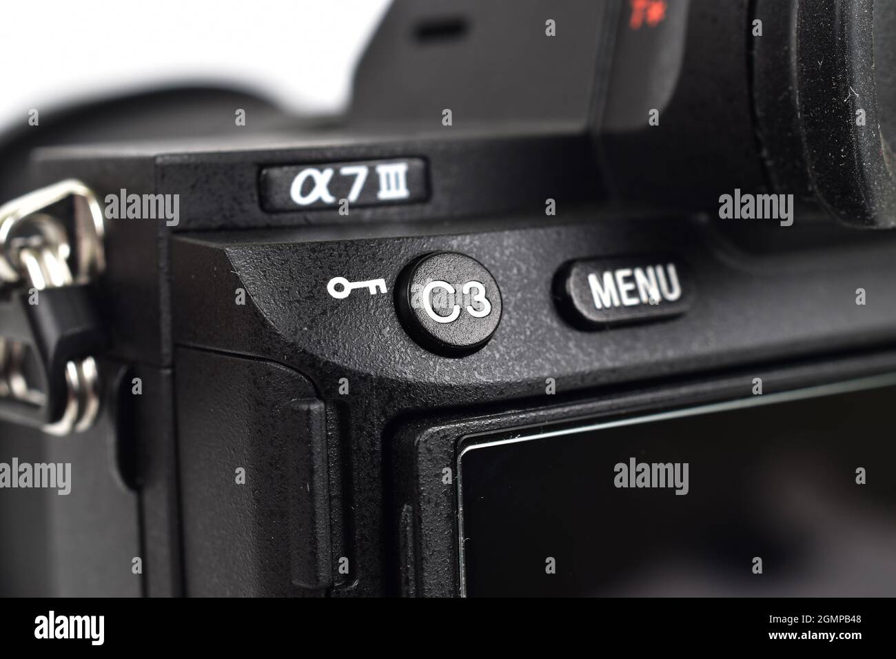New Delhi, India- October 5, 2020: Custom button on Sony a7iii Stock ...