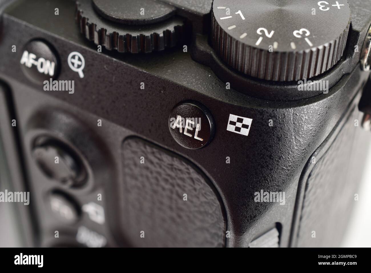 AE Lock Button on digital camera Stock Photo - Alamy