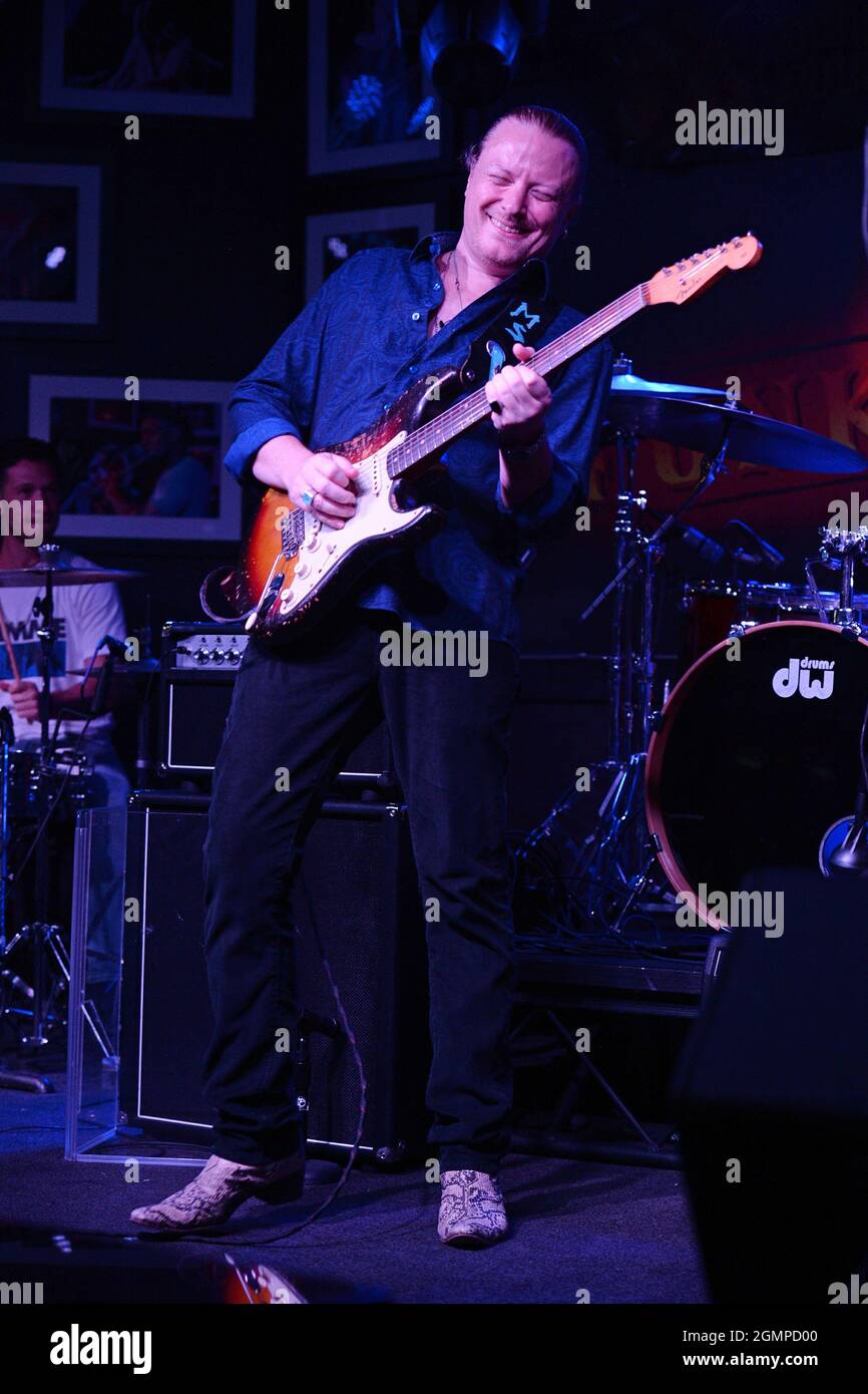 Miami - FL - 20210812 Matt Schofield performs at The Funky Biscuit. -PICTURED: Matt Schofield ...