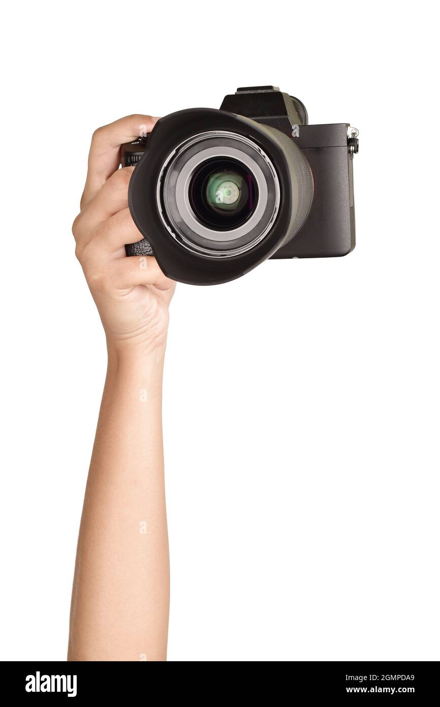 Holding camera cut out hi-res stock photography and images - Alamy