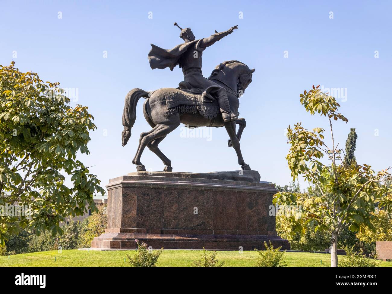 Statue of Amir Timur or Tamerlane, Tashkent, Uzbekistan Stock Photo - Alamy