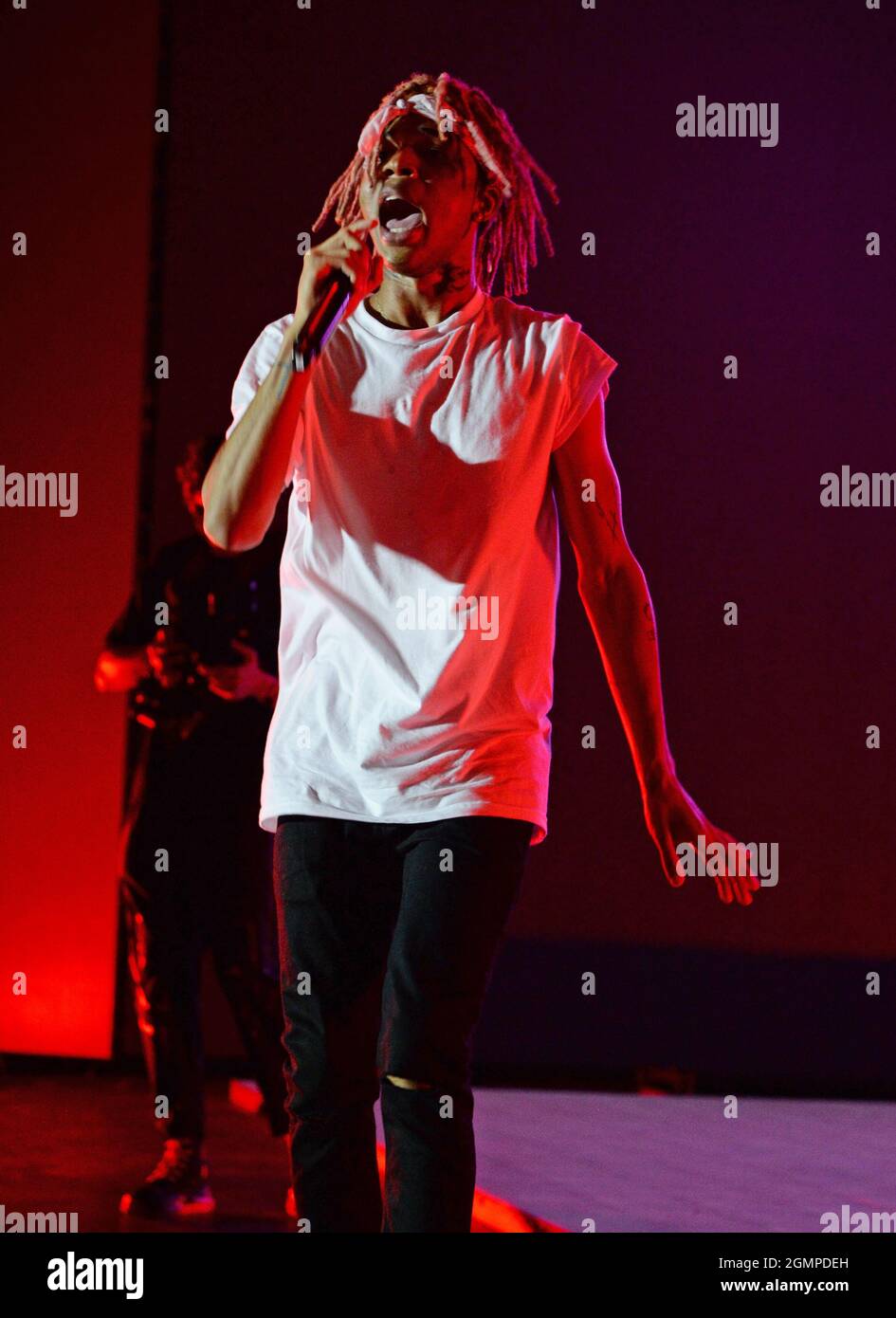 Miami FL, USA. 19th Sep, 2021. SoFaygo performs during the Tripp at ...