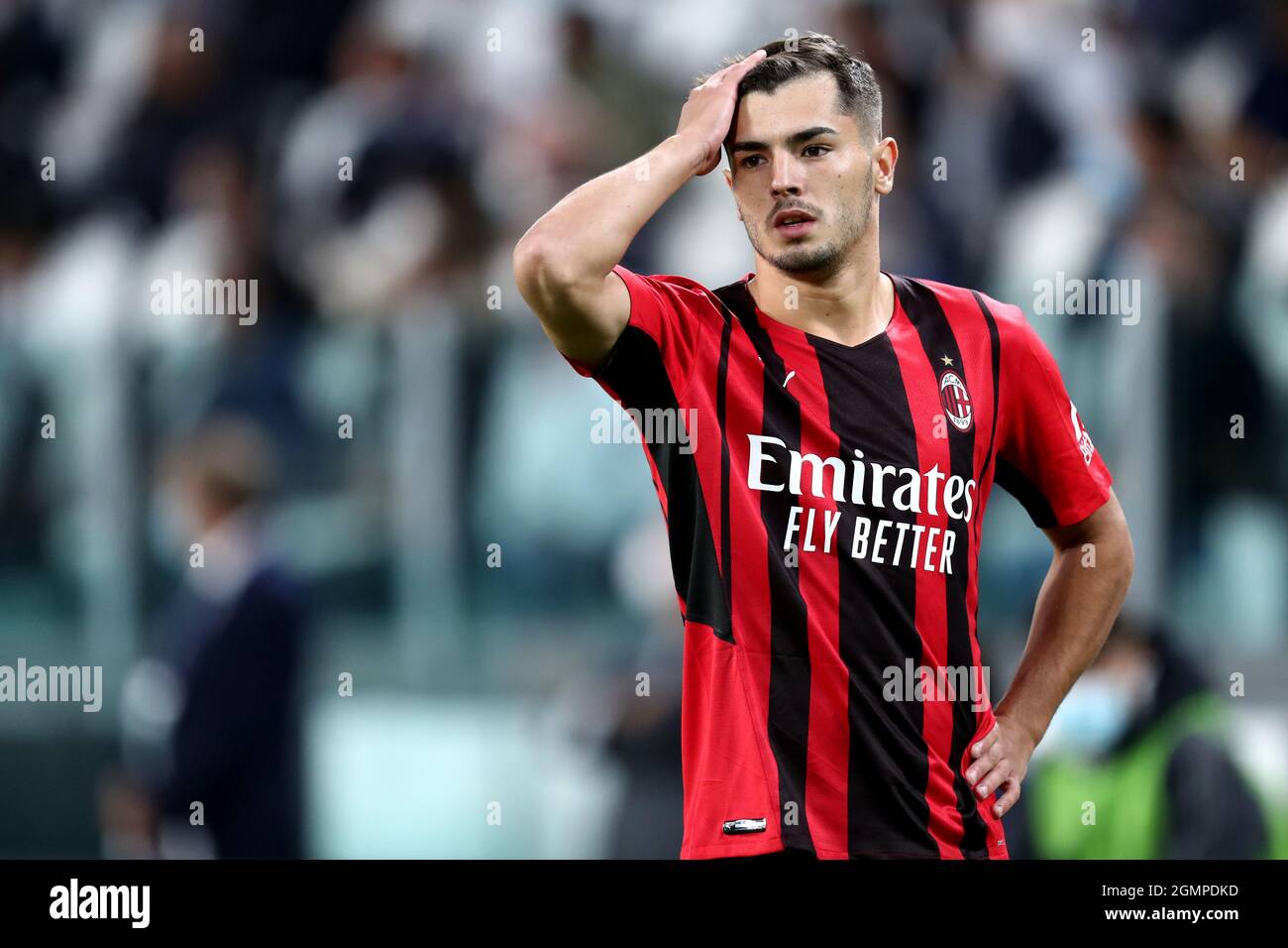 Torino, Italy. 19 September 2021. Brahim Diaz of Ac Milan looks on ...