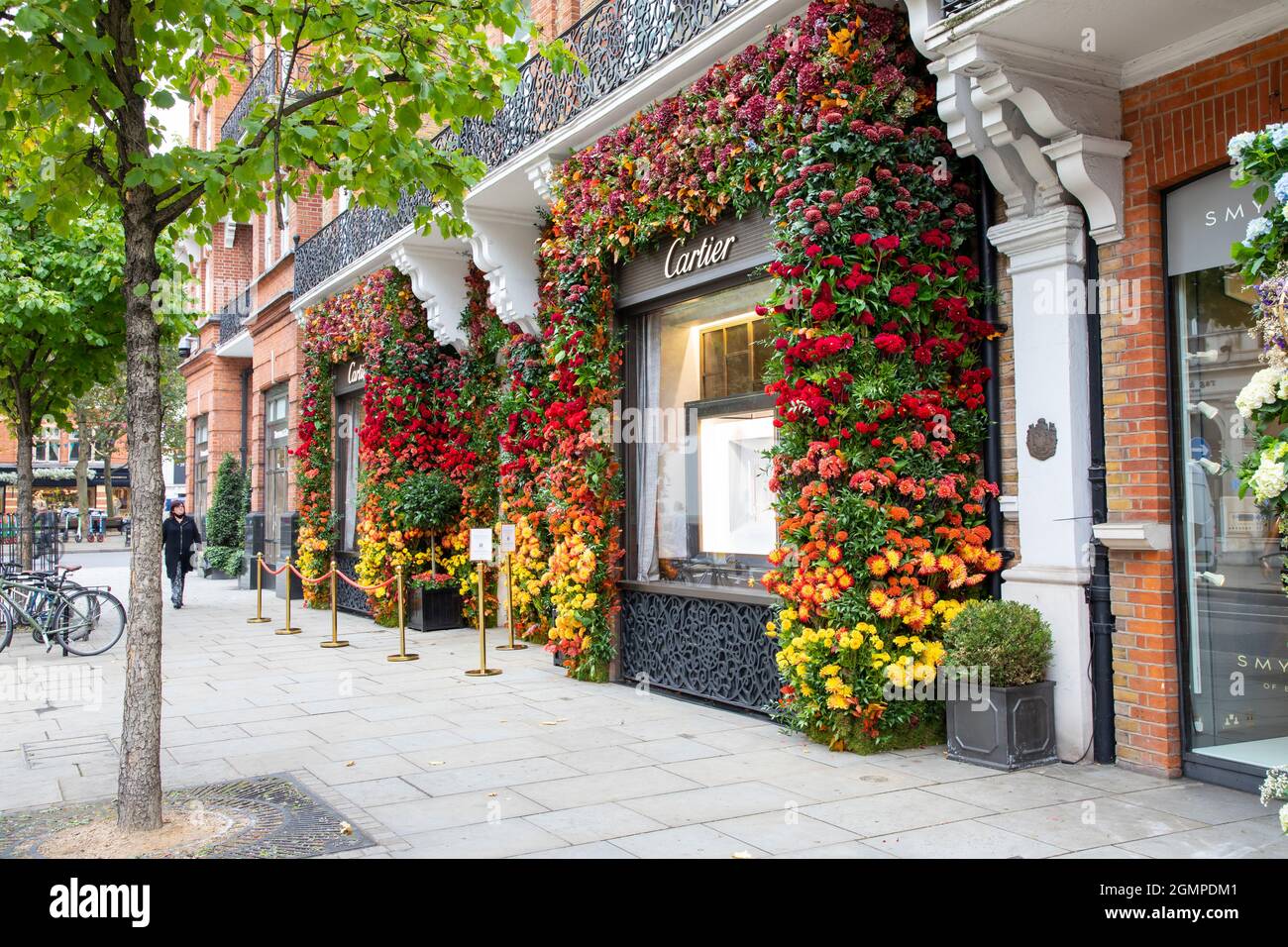 London, September 20, 2021: Streets of Chelsea get decorated with ...