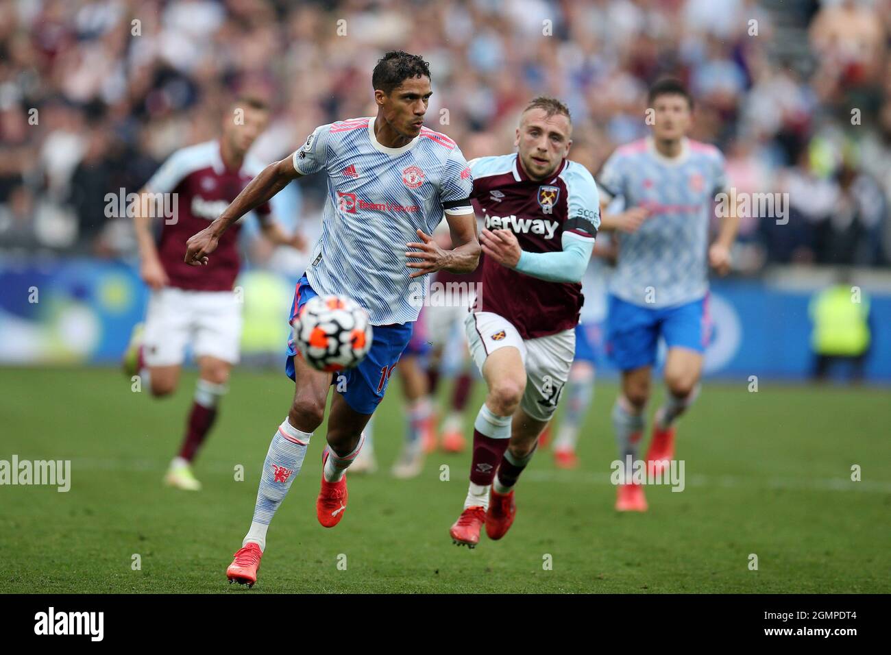 Raphael varane manchester united 2021 hi-res stock photography and ...