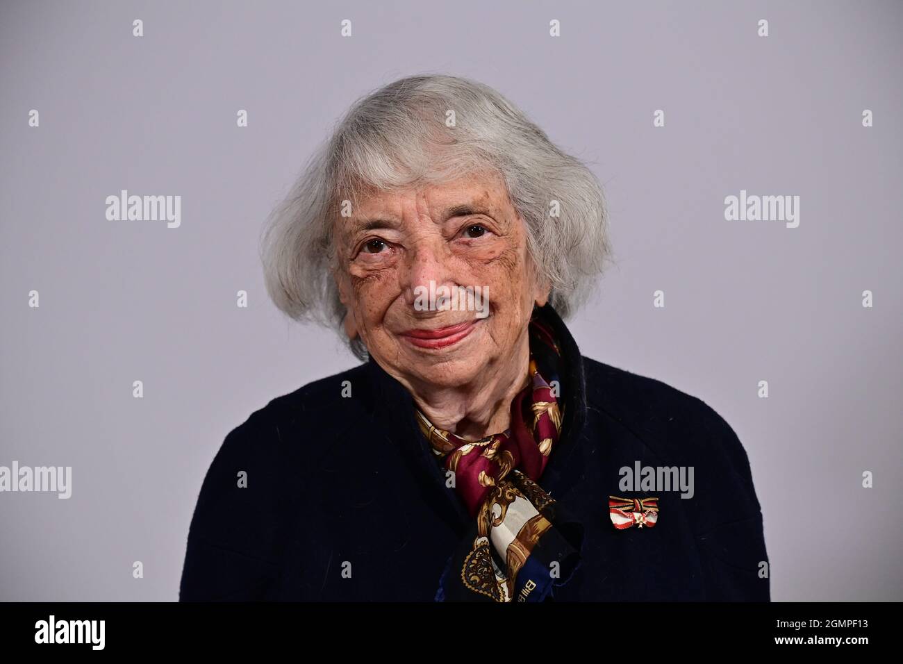 Berlin, Germany. 20th Sep, 2021. Margot Friedländer smiles after the ...