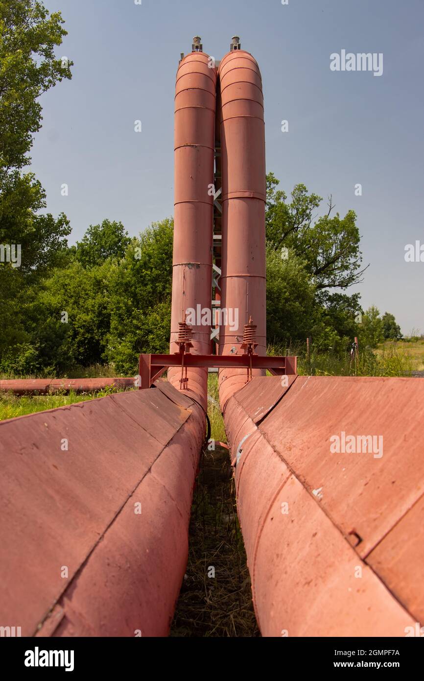 Red hot pipes hi-res stock photography and images - Alamy