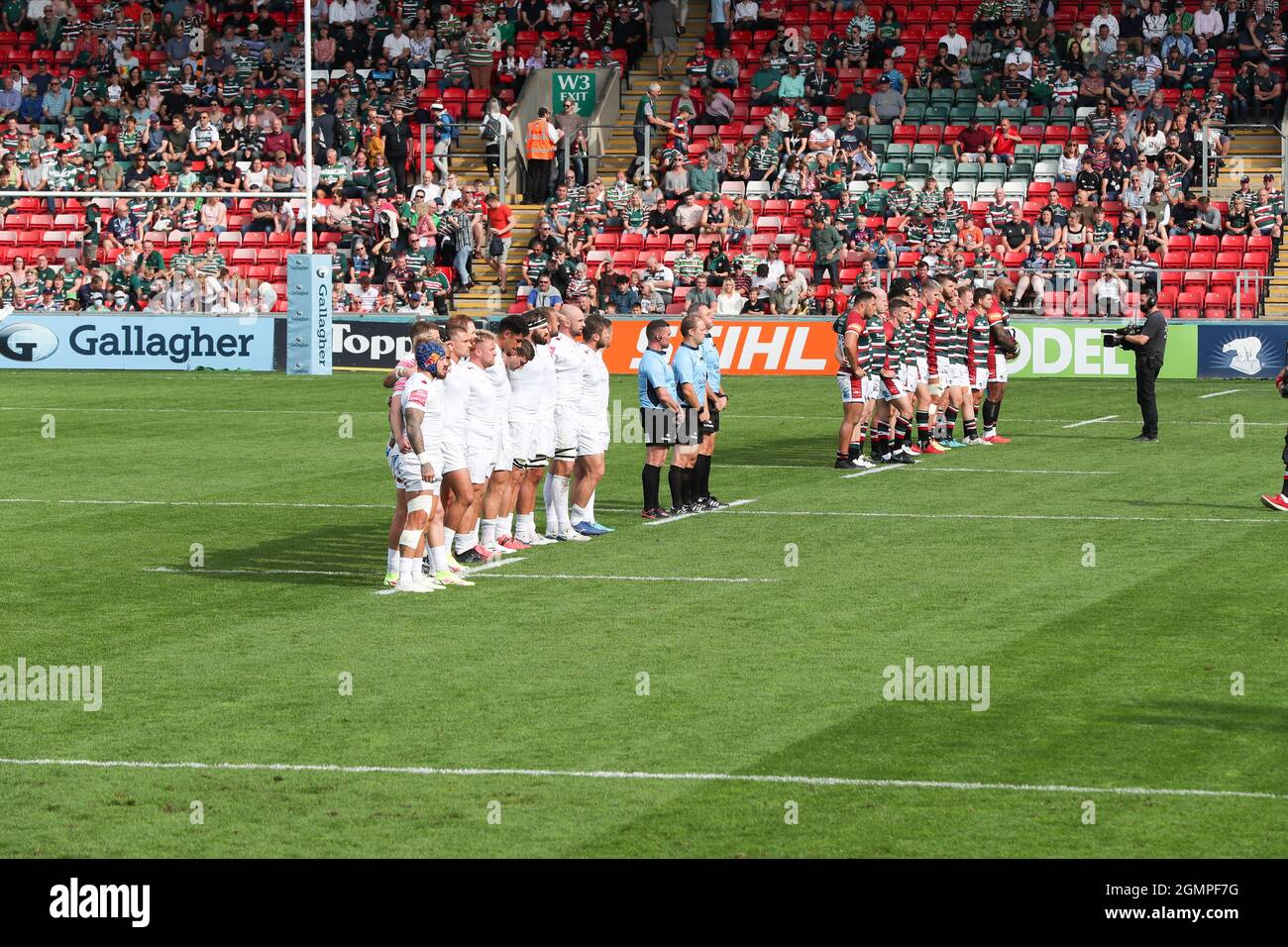 18.9.2021 Leicester, England. Rugby Union. Exeter Chiefs, Leicester ...
