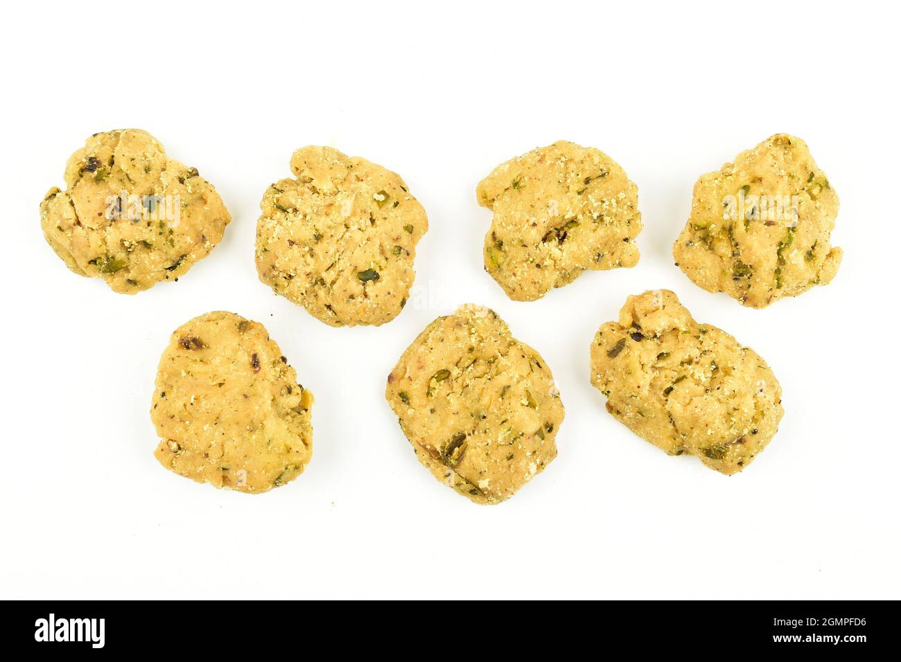 Top view of methi mathi isolated on white background with clipping path ...