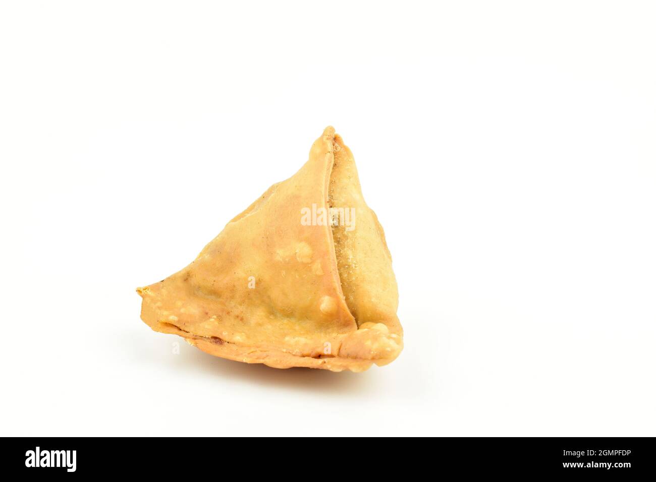 Samosa on White Background Stock Photo - Alamy