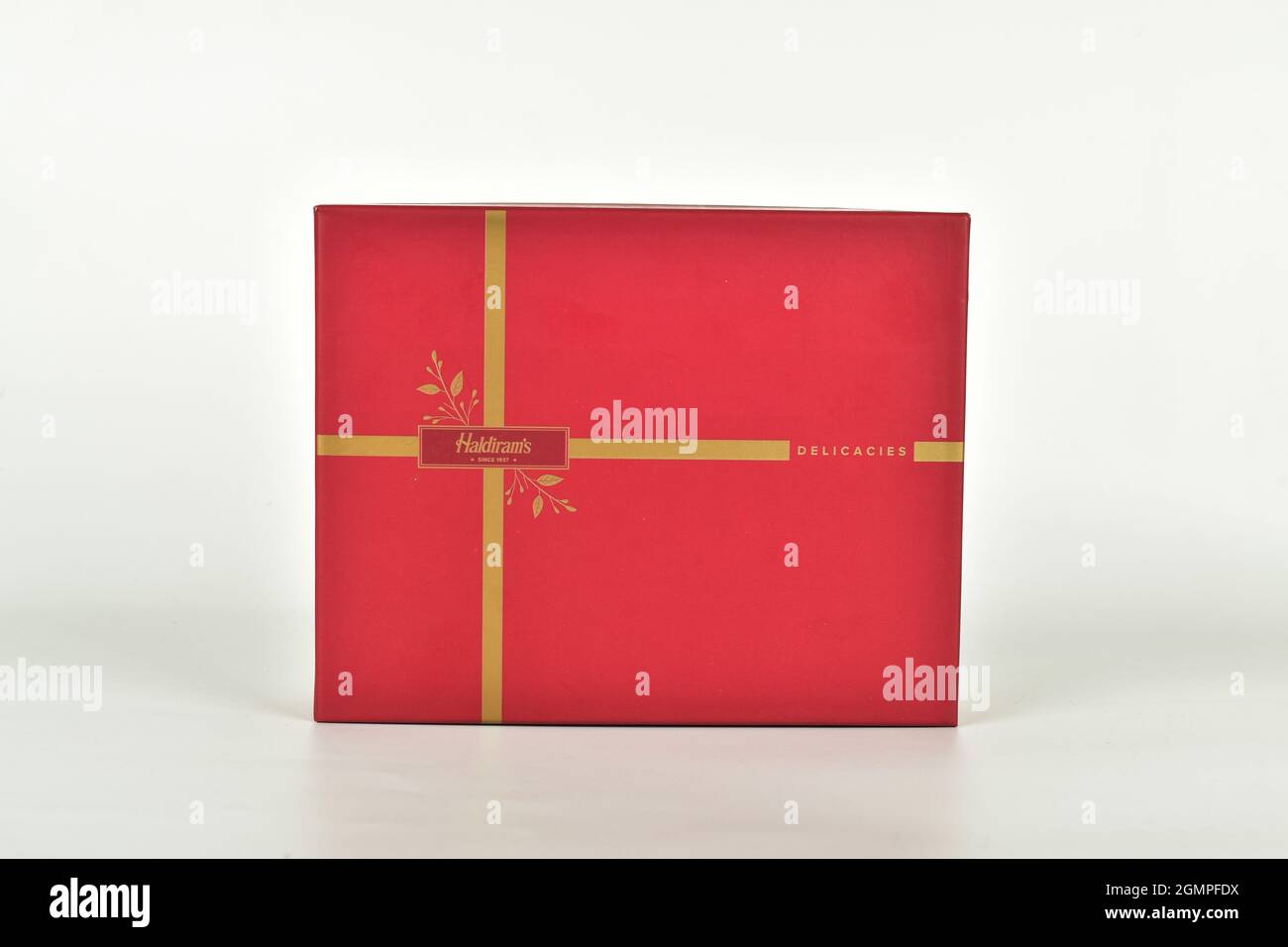 New Delhi, India, 20 November 2020:- Haldiram Sweet Box Isolated on ...