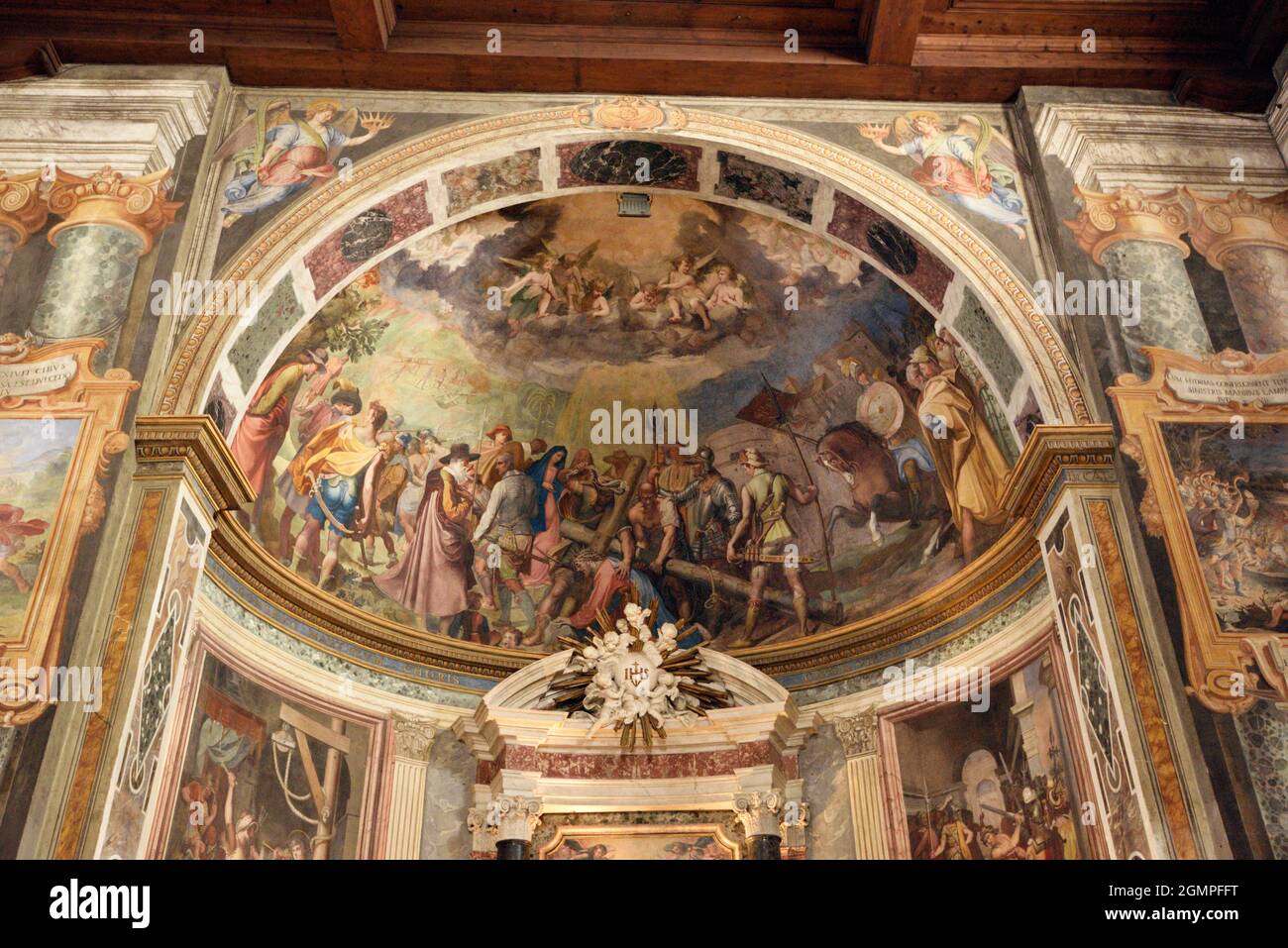 Italy, Rome, Basilica di San Vitale, apse paintings Stock Photo - Alamy