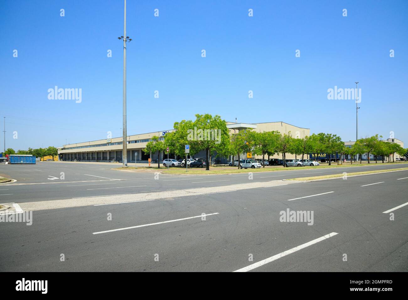 Generic views of the “Interporto di Bologna” (Bologna Freight Village ...