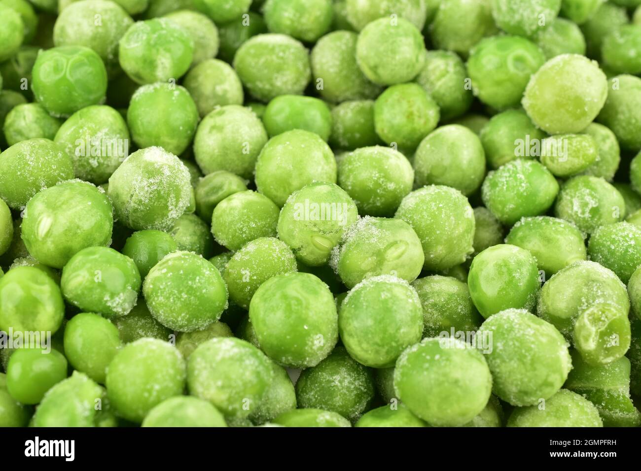 Closeup of Frosted Pea, Cold Stored Pea Stock Photo - Alamy