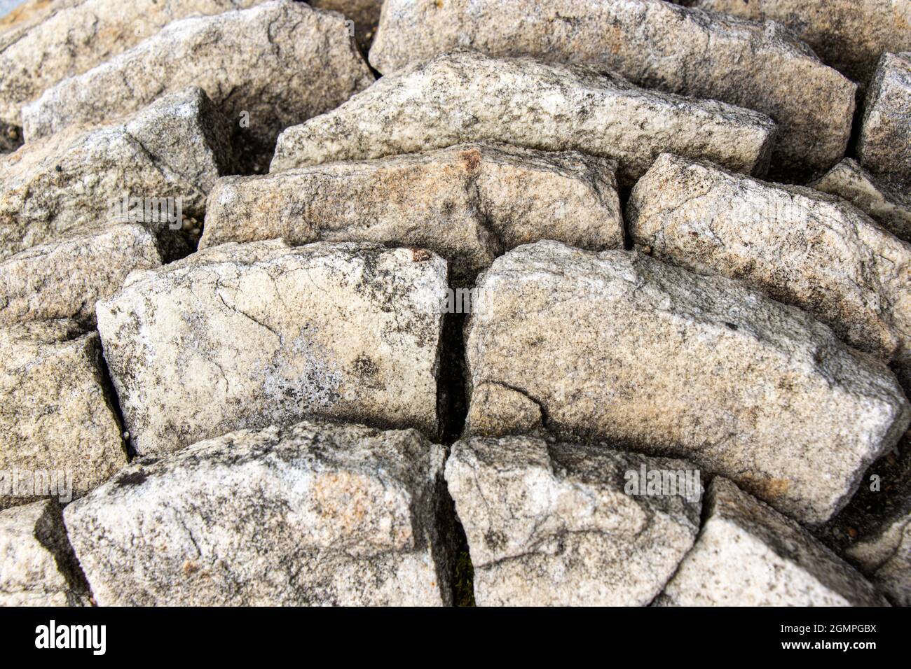 Detail of a stepped stone circle wall Stock Photo - Alamy