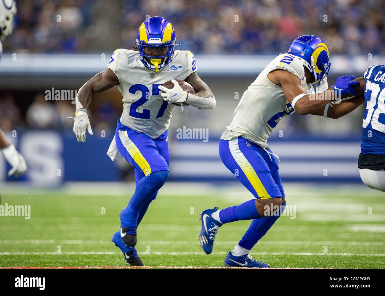 Indianapolis, Indiana, USA. 19th Sep, 2021. Los Angeles Rams running ...