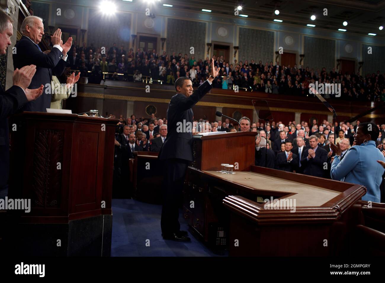 President Barack Obama addresses the Joint Session of the United States ...
