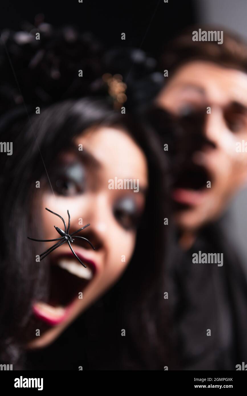 Woman scream spider hi-res stock photography and images - Alamy