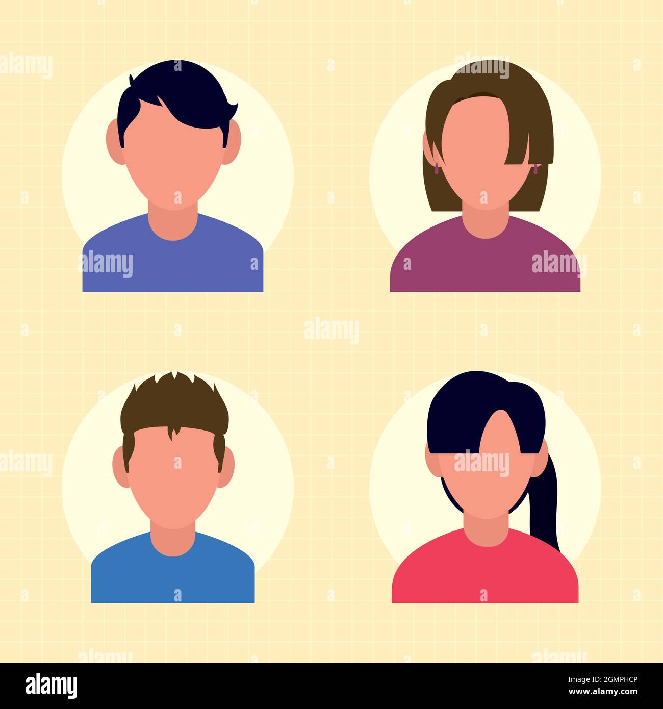 people avatars icon set design Stock Vector Image & Art - Alamy