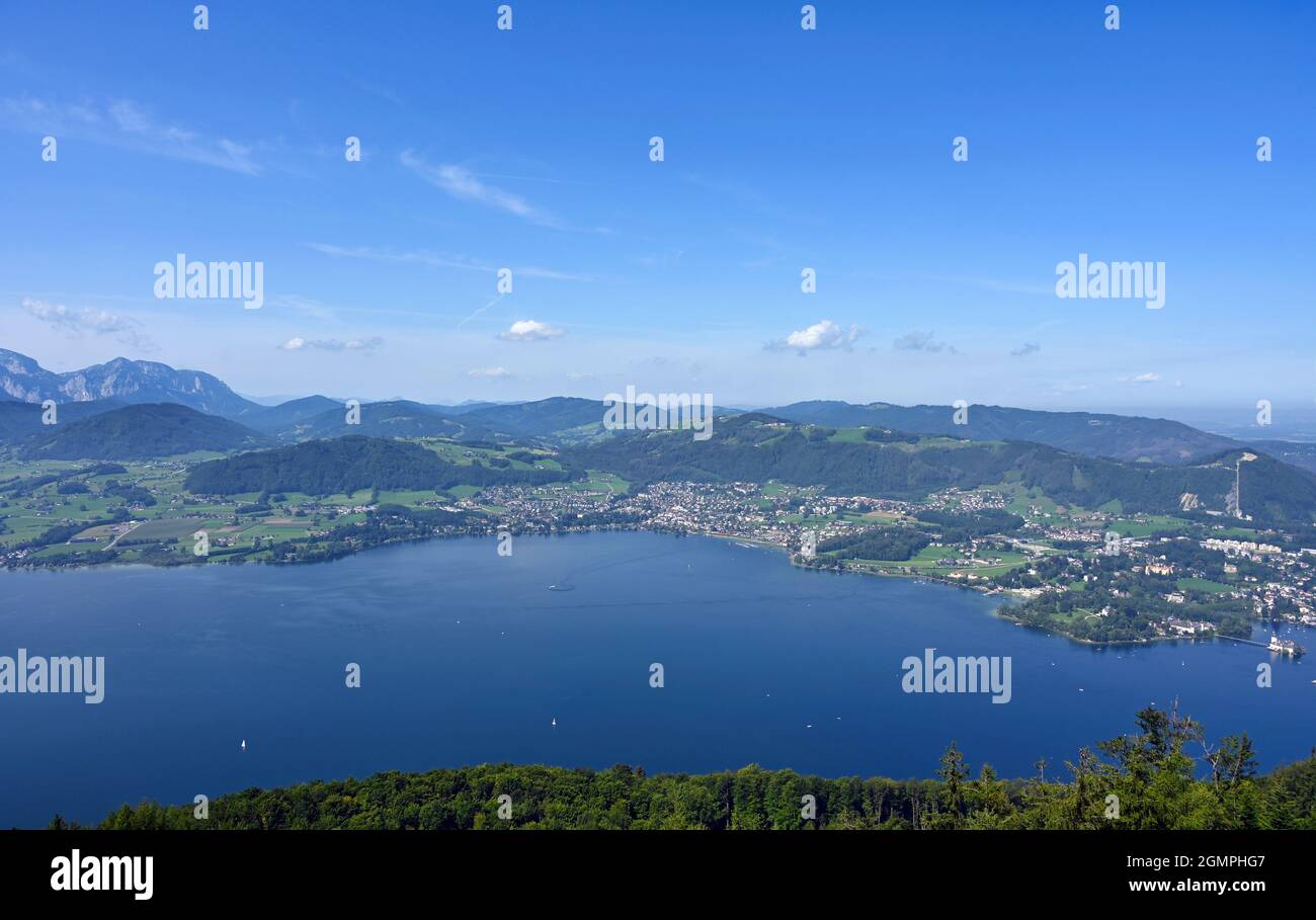 Lake Traun Traunsee landscapes in Upper Austria Stock Photo - Alamy