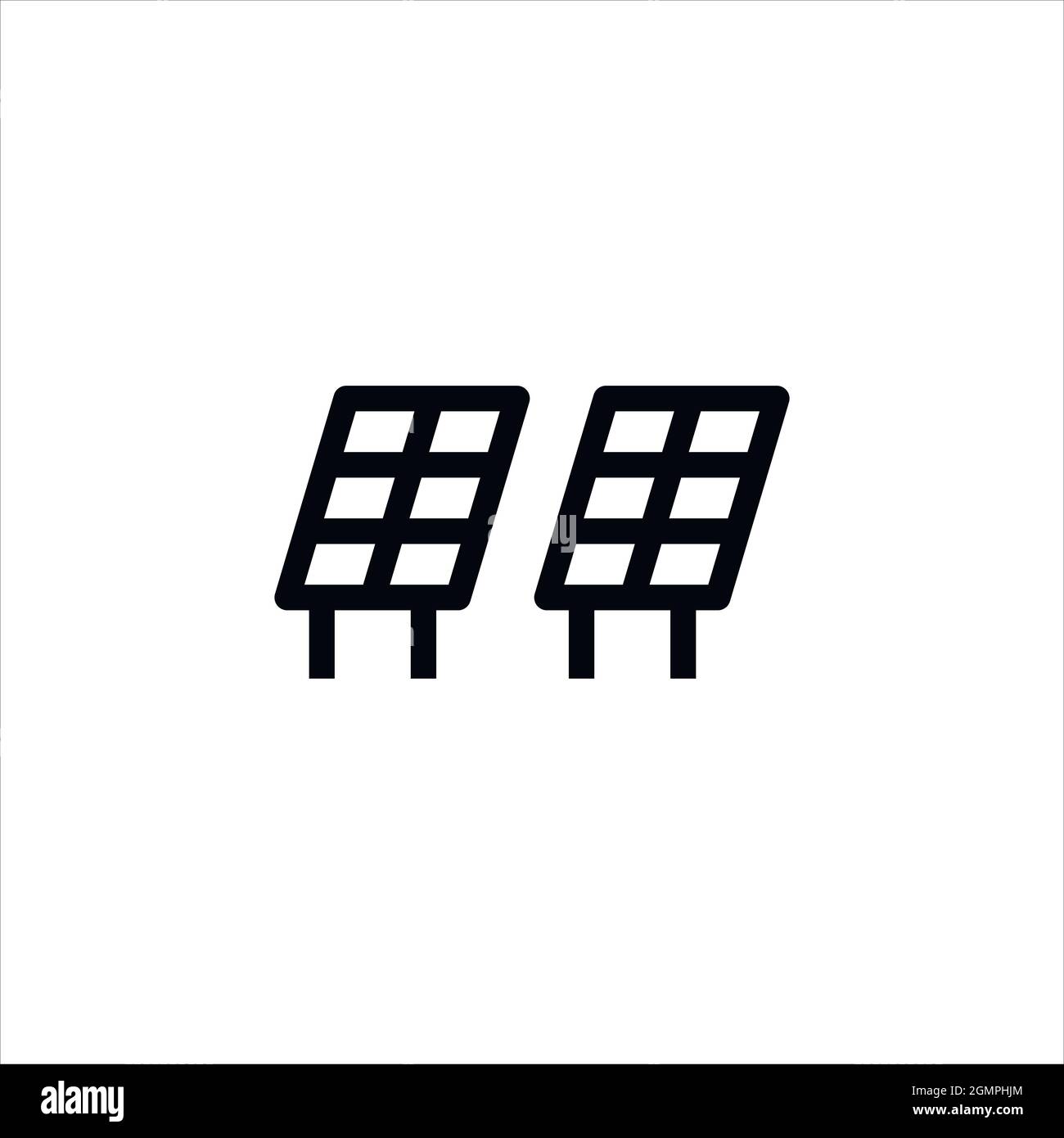 Solar panel renewable energy vector line icon Stock Vector Image & Art ...