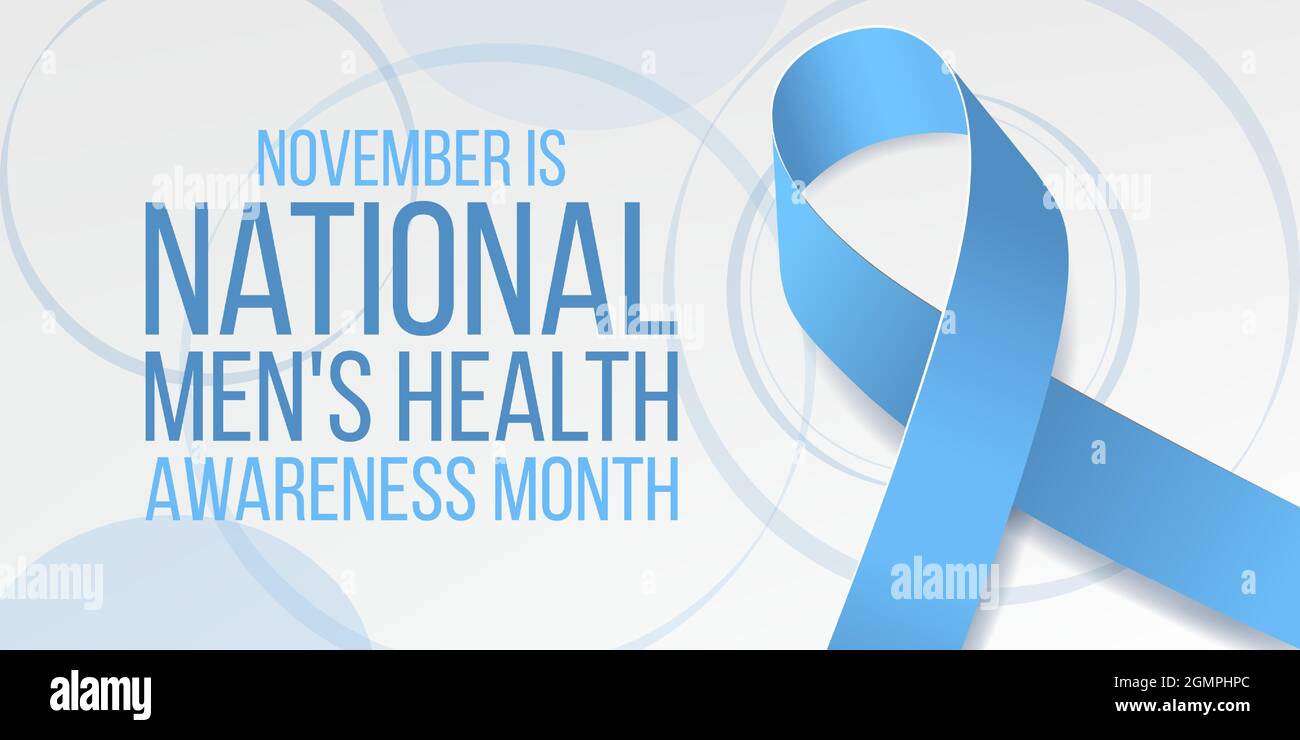 National Mens Health Awareness Month Concept Banner Template With