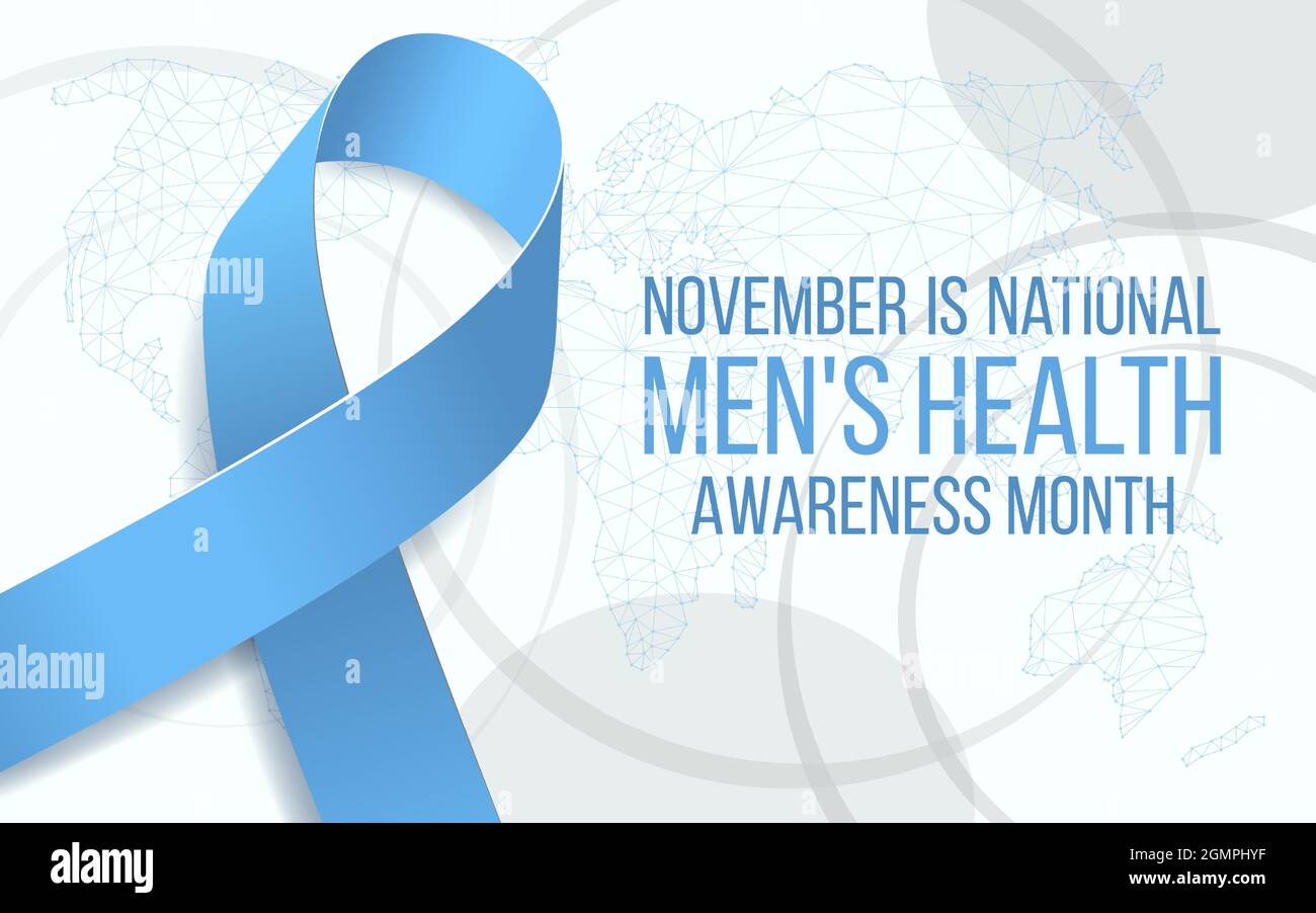 National Men's health awareness month concept. Banner template with ...