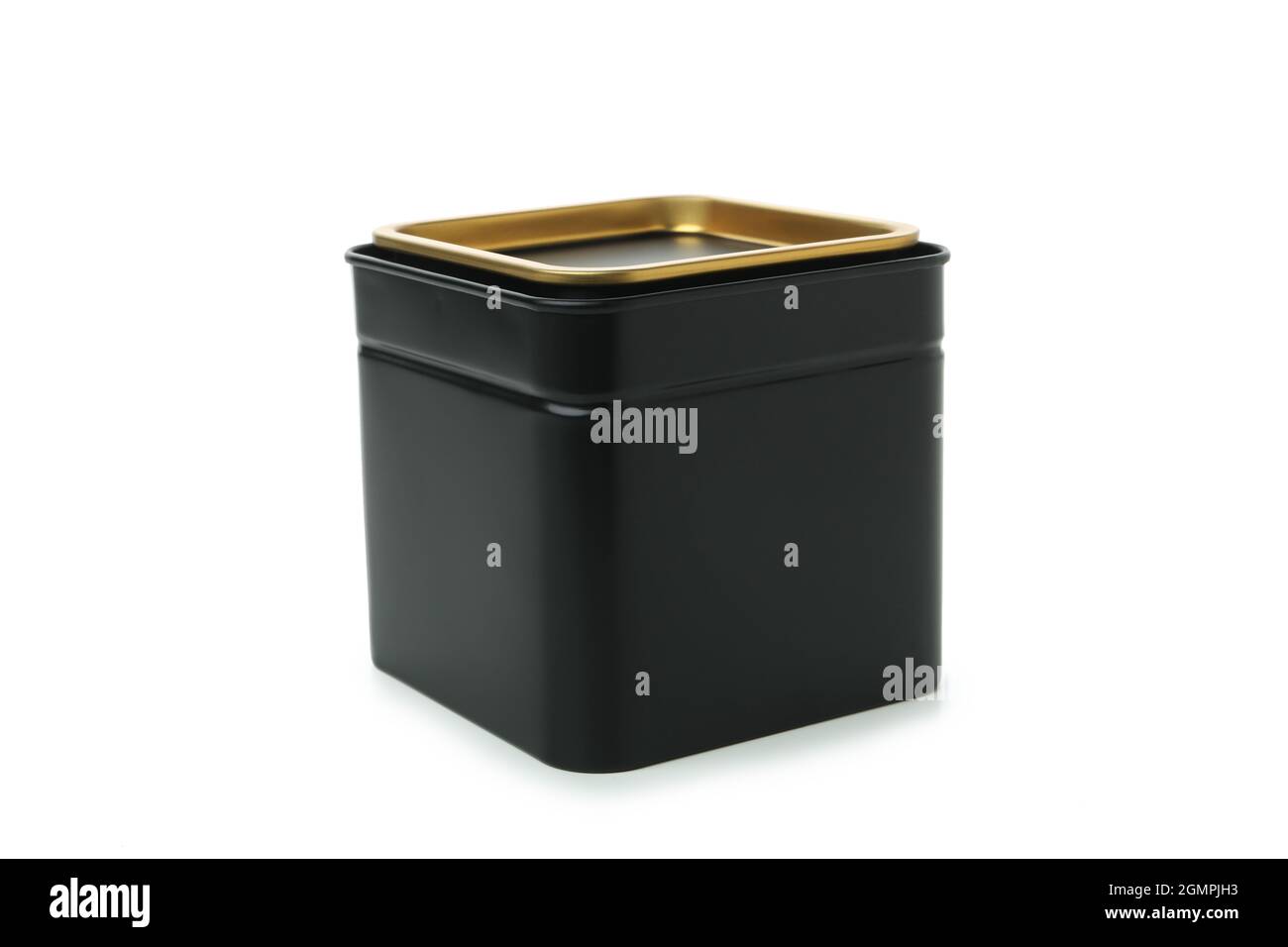 Black coffee box isolated on white background Stock Photo - Alamy
