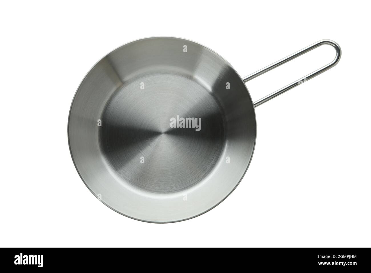 Empty metal pan isolated on white background Stock Photo - Alamy