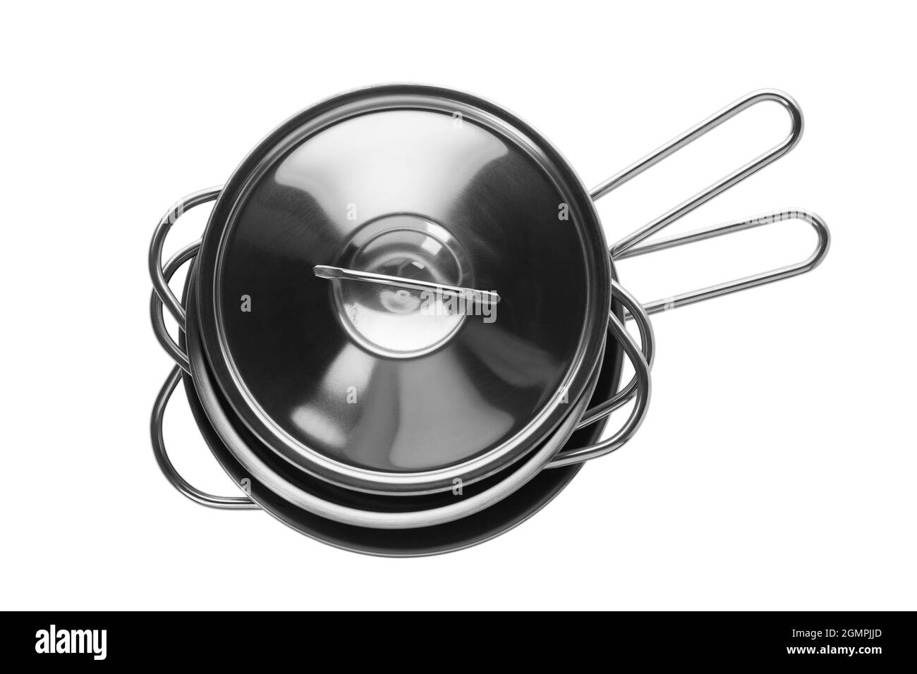 Different cookware isolated on a white background Stock Photo - Alamy