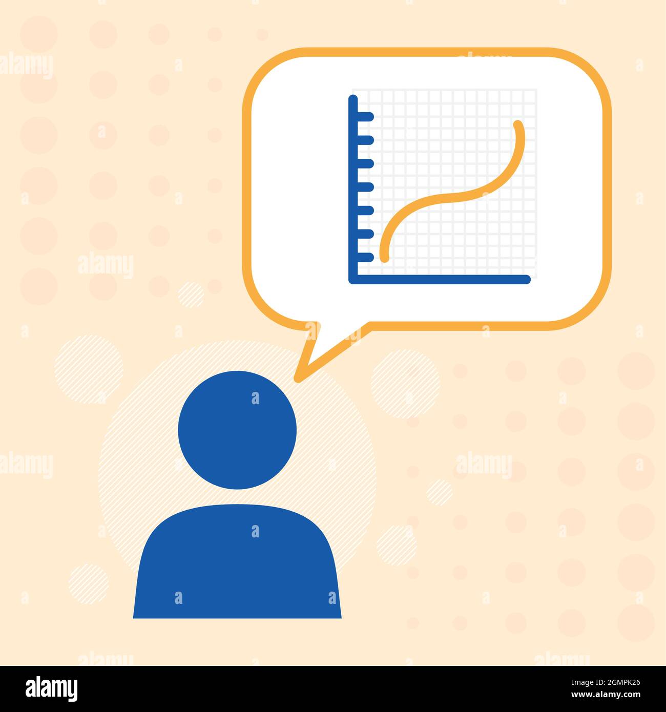 avatar person with data chart Stock Vector Image & Art - Alamy