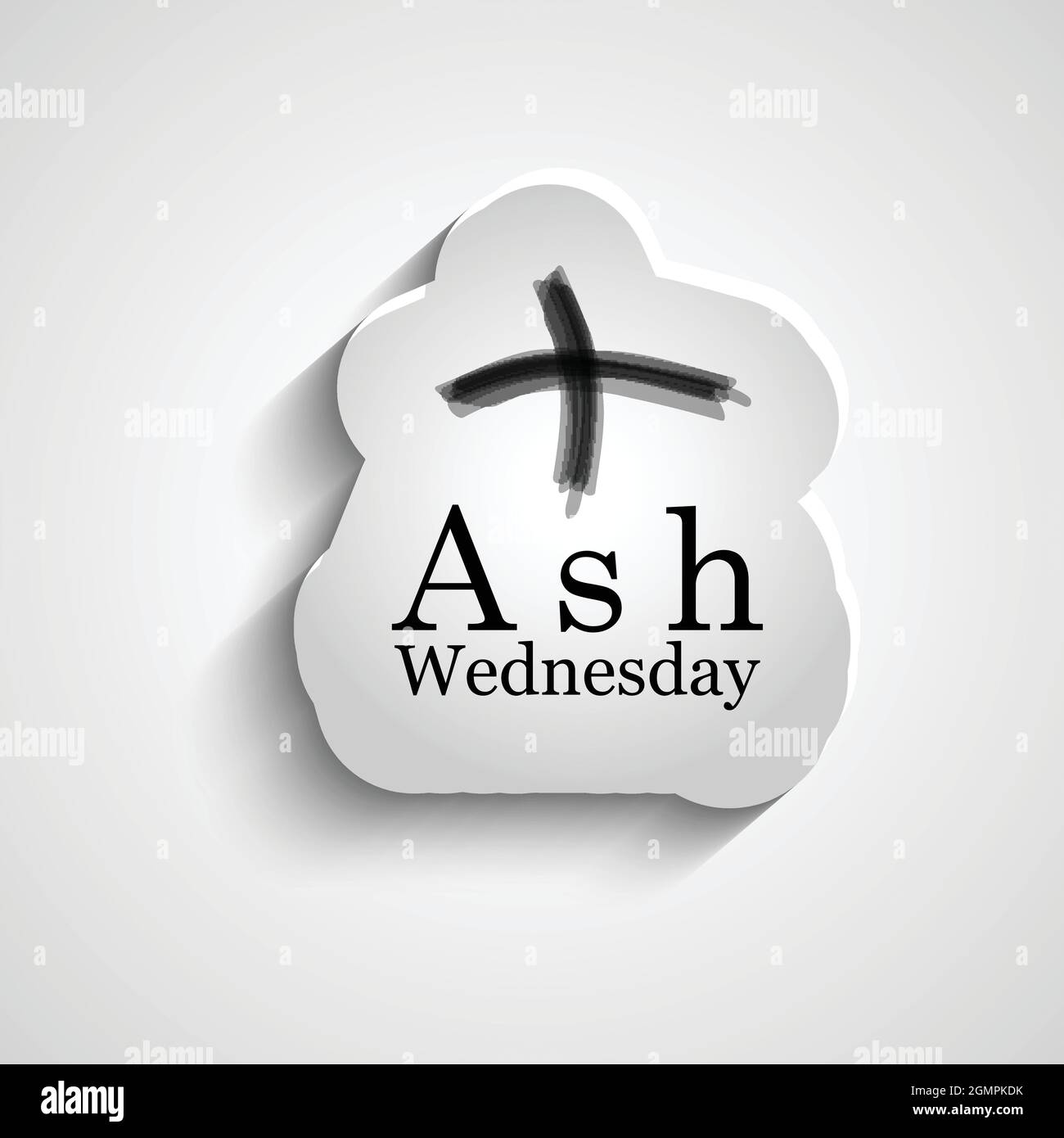 Ash Wednesday Background Stock Vector Image & Art - Alamy