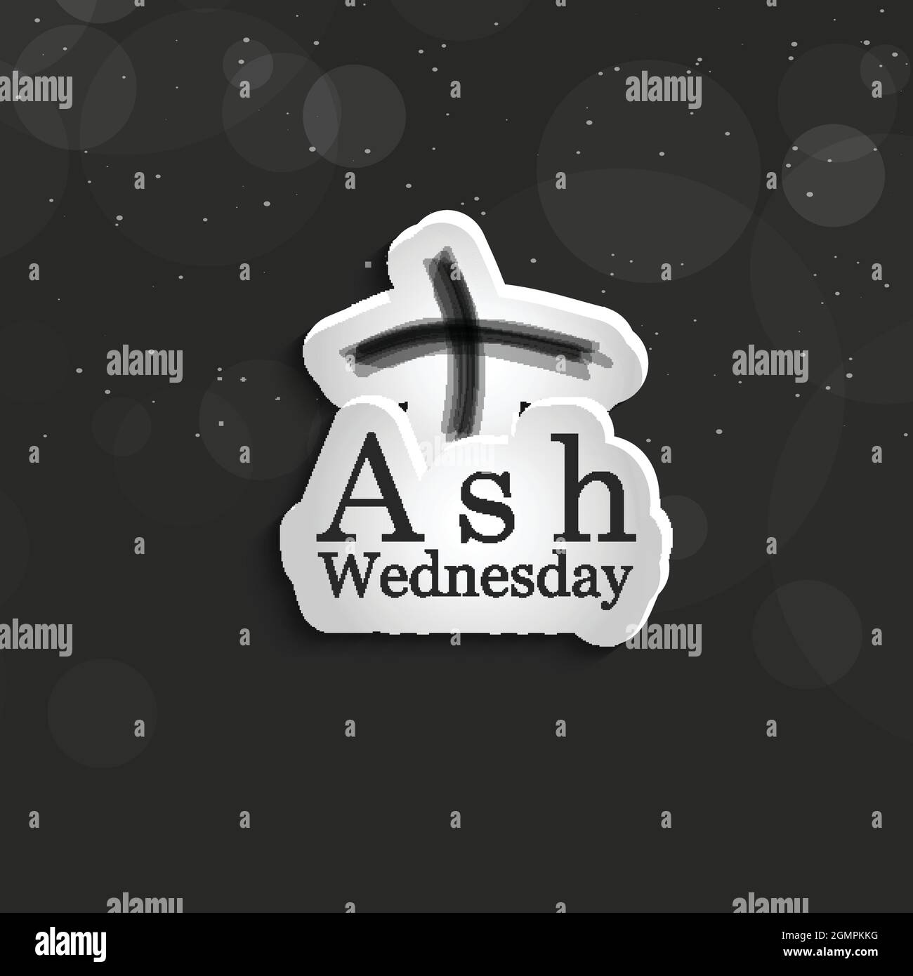 Ash Wednesday Background Stock Vector Image & Art - Alamy