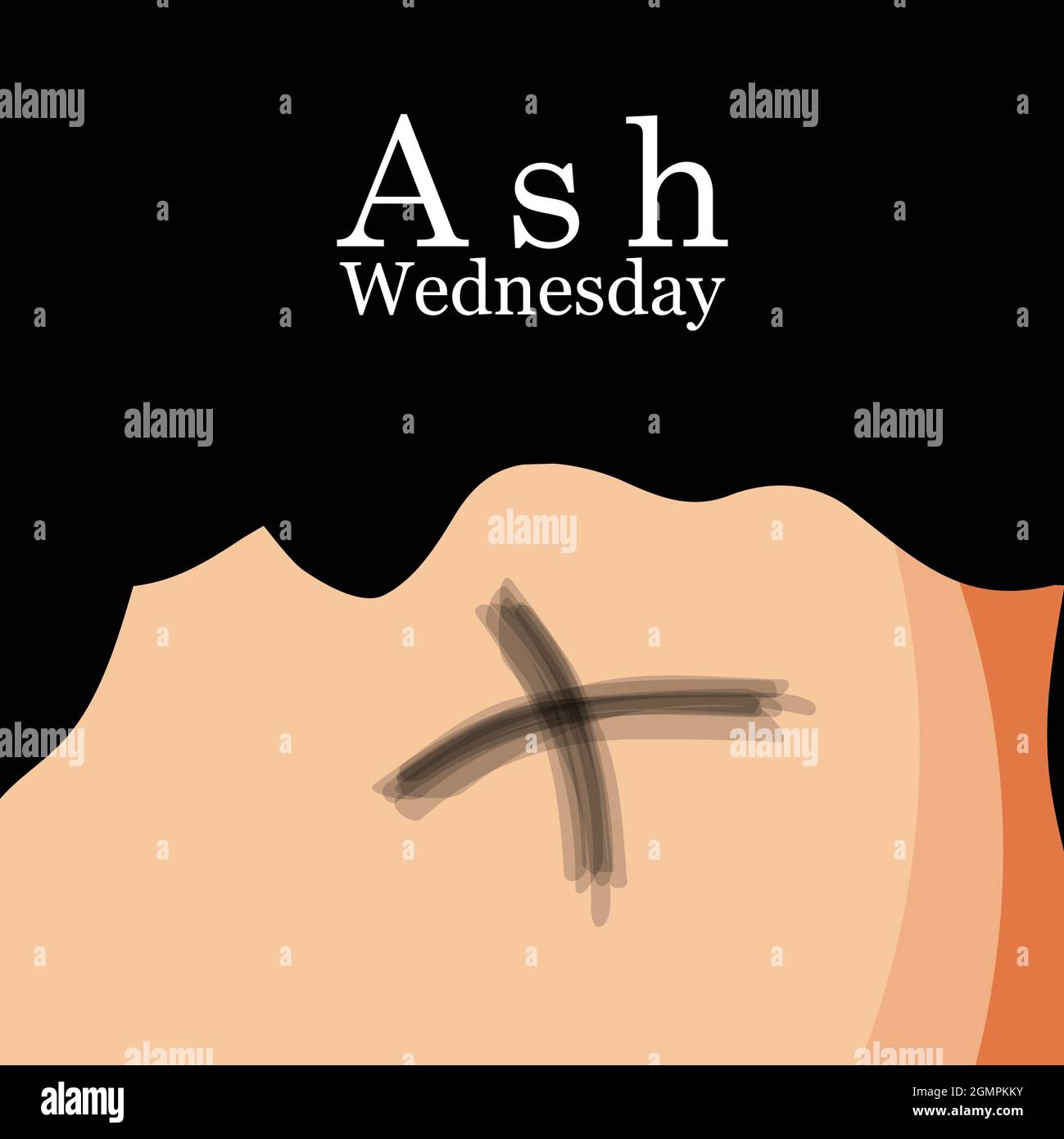 Ash Wednesday Background Stock Vector Image & Art - Alamy
